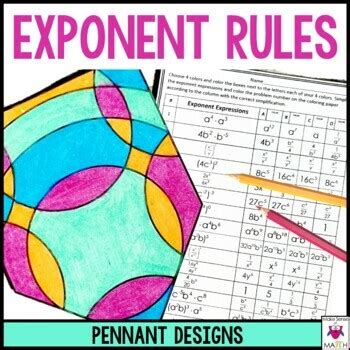 Properties Of Exponents Activity Exponent Rules Laws Of Exponents