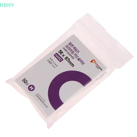 Hb 50pcs เกาหลีการ์ดแขน Clear Acid ฟรี Cpp Hard 3 นิ้ว Photocard