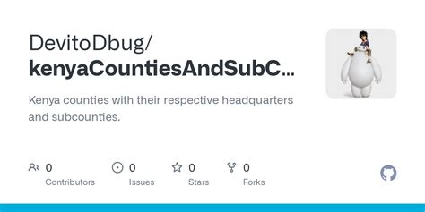 Github Devitodbugkenyacountiesandsubcountiesdata Kenya Counties With Their Respective