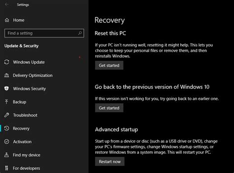 How To Rollback Windows To Version