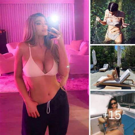 Kylie Jenner Shows Off Her Curves In Tiny Pink Bikini And Remembers To