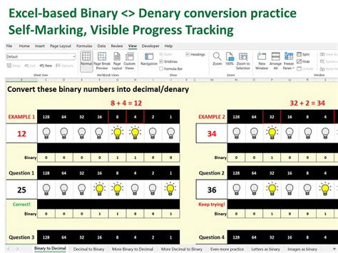 Binary Conversion Worksheet Excel Free Hex To Binary Conversion