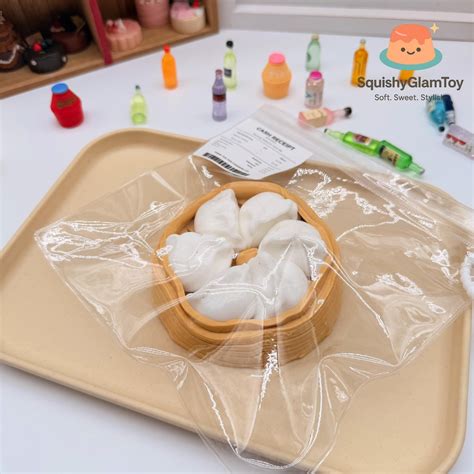 Steamed Dumpling Squishy Bao Bun Squishy Toy Kawaii Food Squishy