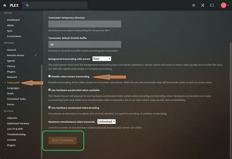 How To Disable Transcoding On Plex Plex Media Server Plex Forum