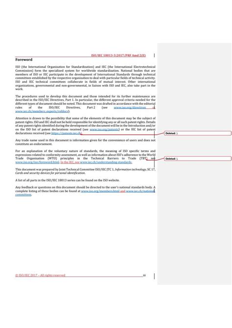 ISO IEC 18013 3 2017 Amd 2 2023 Information Technology Personal Identification ISO Compliant