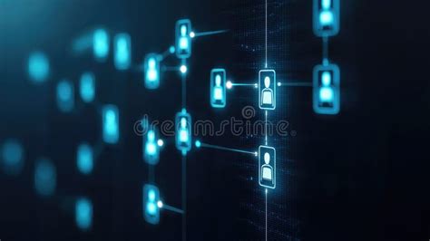 Abstract Digital Network Representation Showcasing User Connections And Social Interaction In A