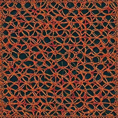 Seamless Tileable Decorative Pattern With Symmetrical Geometric