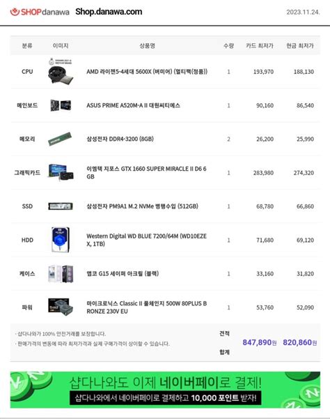 컴퓨터 구입 지식in