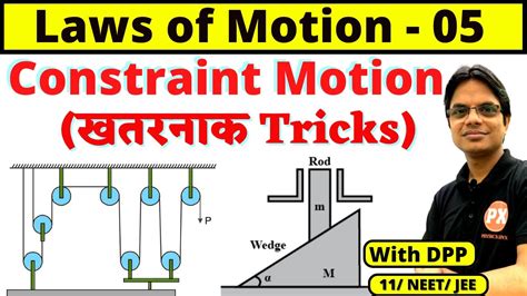 Laws Of Motion Class 11 Physics L 5 Constrained Motion Pulley