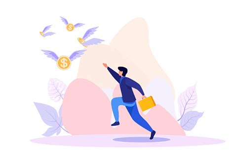 사업 실패나 투자 실수로 돈을 잃는 것 돈 동전이 날아가는 것을 지켜보는 슬픈 절망적인 사업가 세금 또는 부채 문제 파산 또는