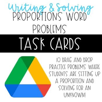 Writing Solving Proportion Word Problems By Teaching To Middles