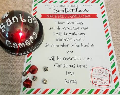 Santa Cam Fake Surveillance Camera Santa Is Watching Etsy