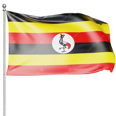 게시물을 흔들며 우간다 깃발 기둥으로 펄럭이는 우간다 깃발 우간다 깃발을 흔드는 투명하게 흔드는 우간다 국기 Png 일러스트 및 Psd 이미지 무료 다운로드 Pngtree