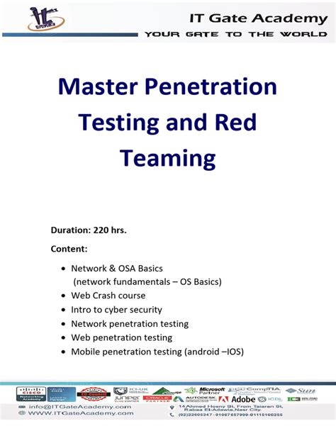 Master Penetration Testing And Red Teaming Pdf