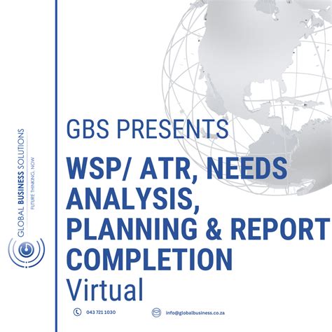 WSP ATR Needs Analysis Planning Report Completion GBS SA