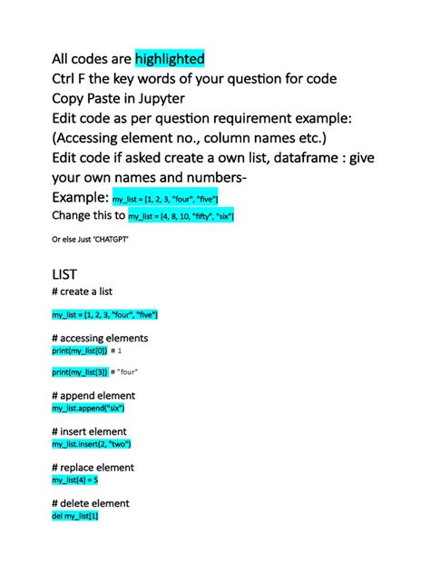 Python Codes Pdf Computer Programming Computing