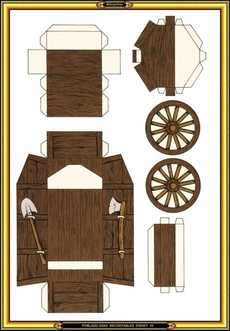 Paper Model Of A Wagon Comment Fabriquer Un Chariot En Papier Idées