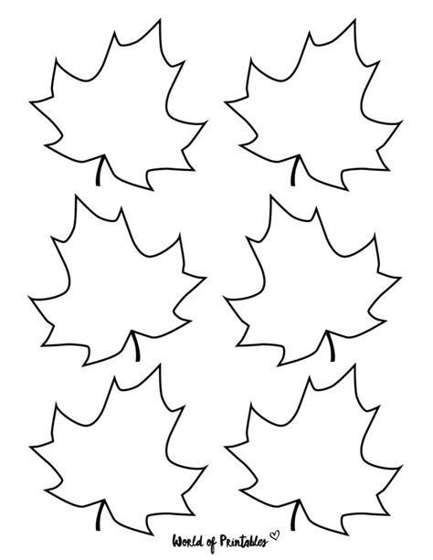 37 Printable Leaf Templates Outlines And Shapes Free World Of Printables Leaves Template