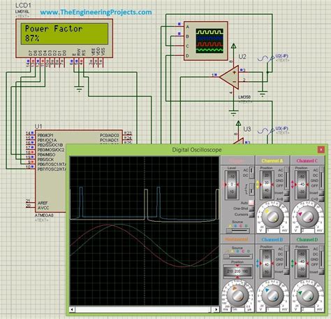 Power Factor Measurement Using Microcontroller The Engineering Projects