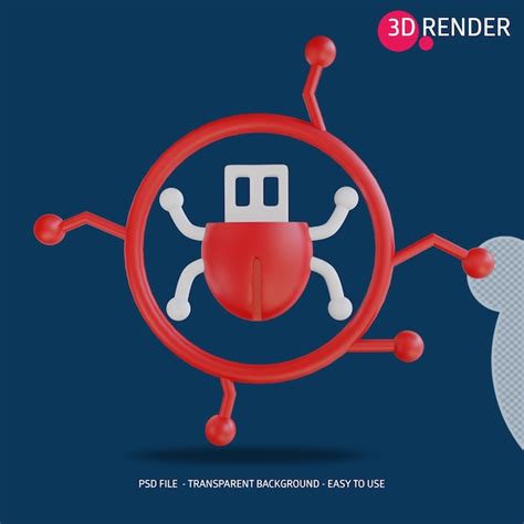 Premium Psd 3d Icon Malware Premium Psd 3d Icon Malware
