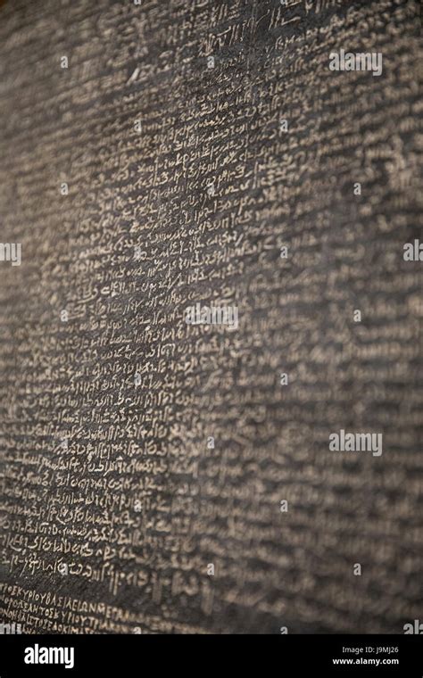 Egyptian Hieroglyphs Demotic Script Ancient Greek Rosetta Stone