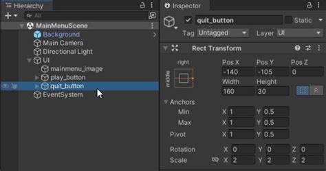 Made With Unity 2d Space Shooter Part 11 Main Menu