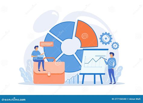 Sales Pitch Data Visualization Element Marketing Chart Research Data Stock Vector
