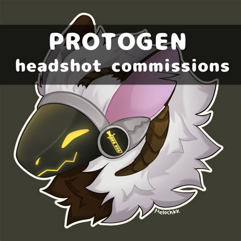 Protogen Headshot Commission Ych Commishes