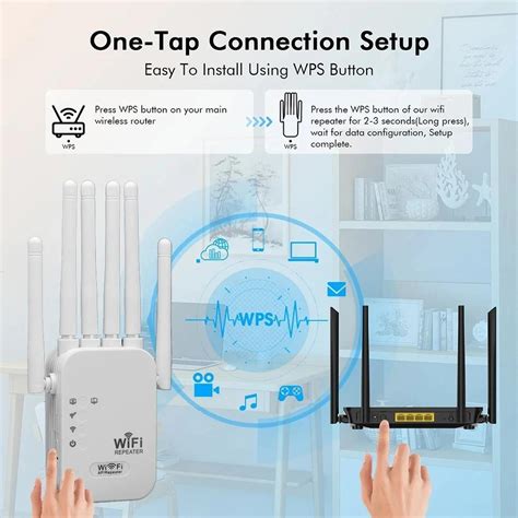 [local Stock] 1200mbps Wireless Wifi Repeater Multi Specification 6 Antenna Signal Range