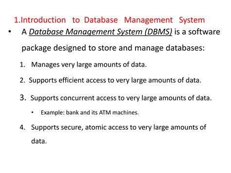 Dbms Pptpptx Database Management System Pptx