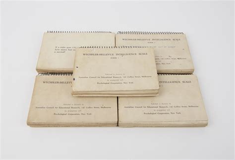 Wechsler Bellevue Intelligence Scale Form 1 Test Material Science