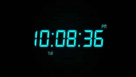 Digital Clock Wallpapers Wallpaper Cave
