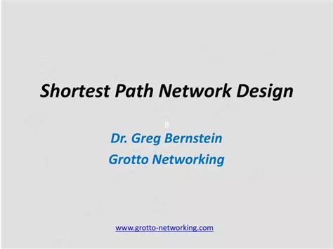 Ppt Shortest Path Network Design Powerpoint Presentation Free Download Id2389680
