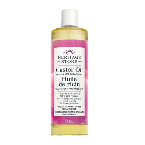 Heritage Store Castor Oil Cold Pressed 472ml Pure And Natural
