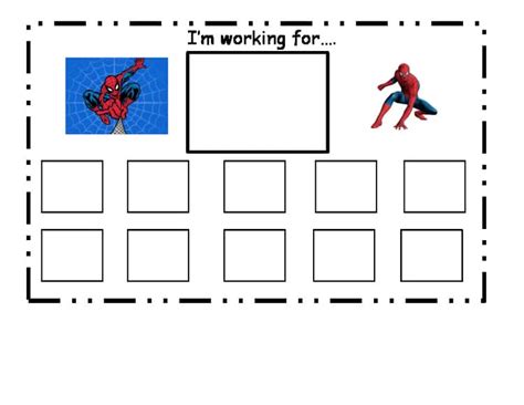Spiderman Token Board By Julie Simon Tpt