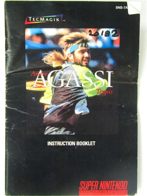 Andre Agassi Tennis Super Nintendo Snes Retromtl