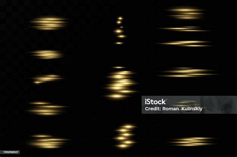 세련 된 황금 빛 효과 빛의 추상 레이저 빔 빛의 혼란 네온 광선 황금 빛 투명 한 어두운 배경에 격리 벡터 그림입니다 Eps 10 검은색에 대한 스톡 벡터 아트 및 기타