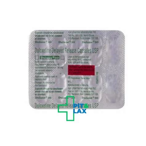 Dulane 30 Mg Capsule At ₹ 170 Stripe Venusmin In Surat Id
