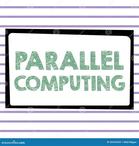 Handwriting Text Parallel Computing Concept Meaning Simultaneous