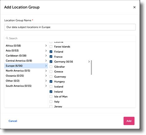 creating a custom location group data mapping and risk manager trustarc help center