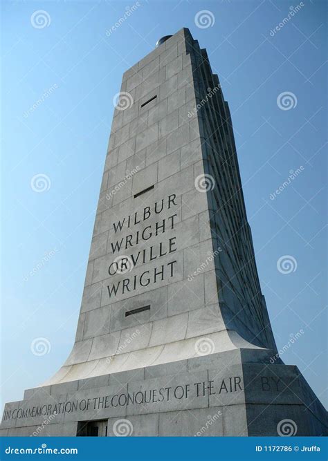 Het Gedenkteken Van De Broers Van Wright Stock Foto Image Of Broer Vlieg 1172786