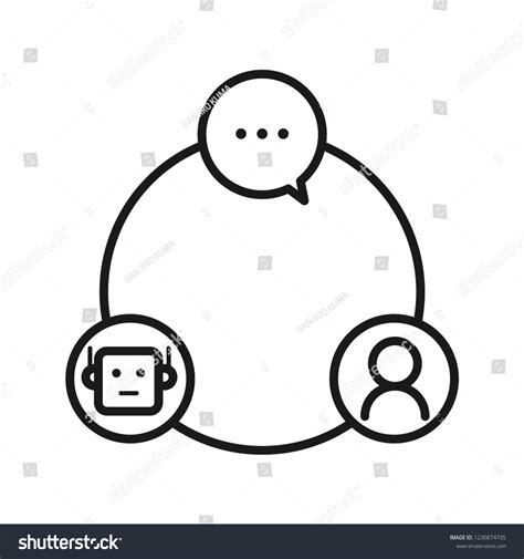 Chatbot Circular Workflow User Chat Icons Stock Vector Royalty Free 1230874735 Shutterstock