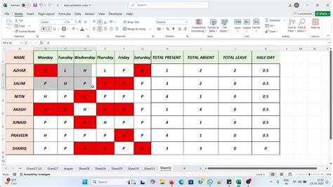 How Can We Make Attendance Sheet In Excel Shortvideo Vlookup