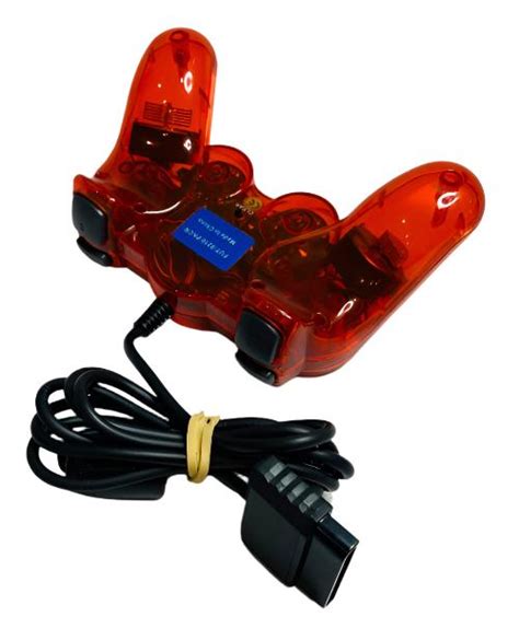 Controller Playstation Ps1 Aftermarket Red F Controller