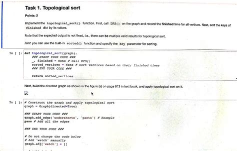 Solved Need To Implement Topological Sort And Strongly Chegg