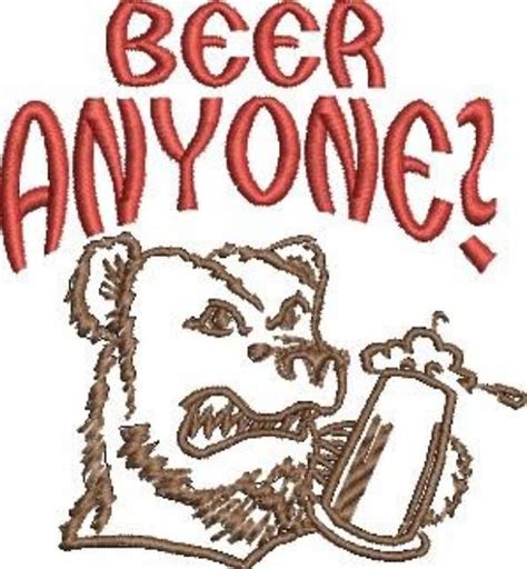 Beer Anyone Machine Embroidery Design Embroidery Library At