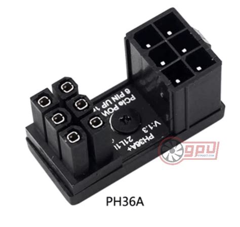 Pci Express 6 And 8 Pin Angled Graphics Card Power Connector Gpuconnect Com