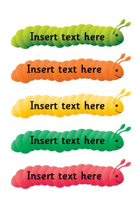Editabile Caterpillars Free Classroom Display Resource For Eyfs Ks1 Ks2