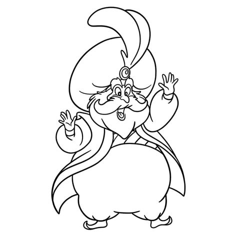 Imprimir Aladdin Para Colorir