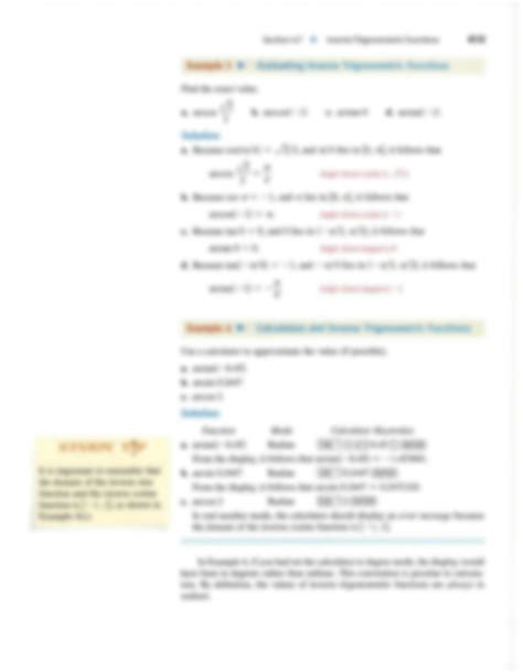 SOLUTION Trigonometry Inverse Trigonometric Function Studypool